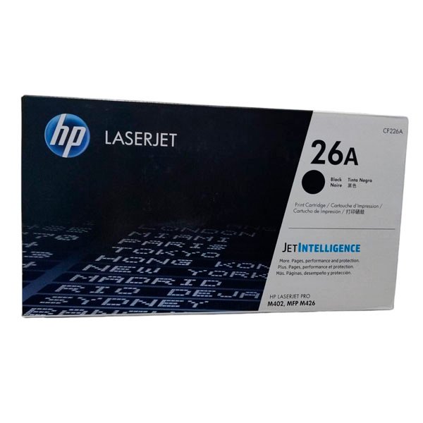 Tóner HP CF226A (26a) Original l.j.p m402 Negro 3100 páginas